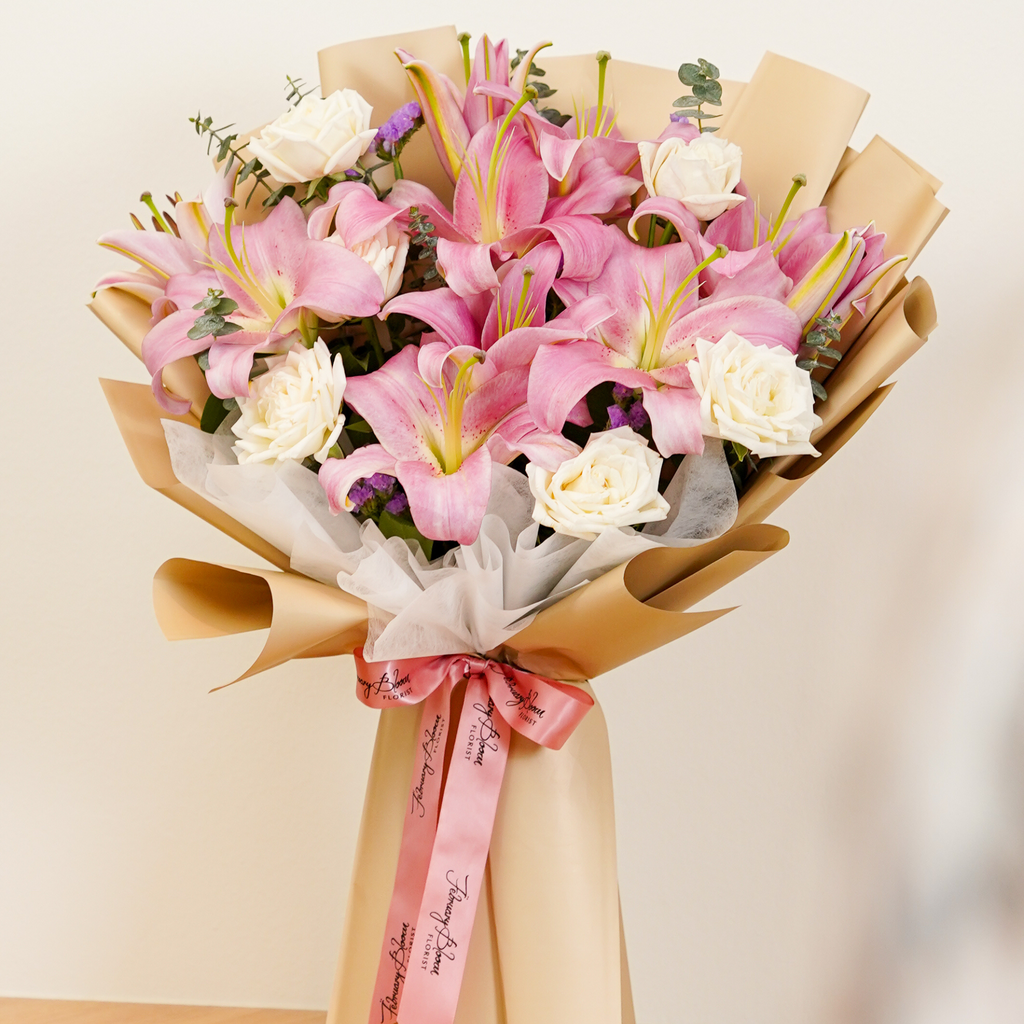 Sparkle Lily Bouquet – February Bloom Florist